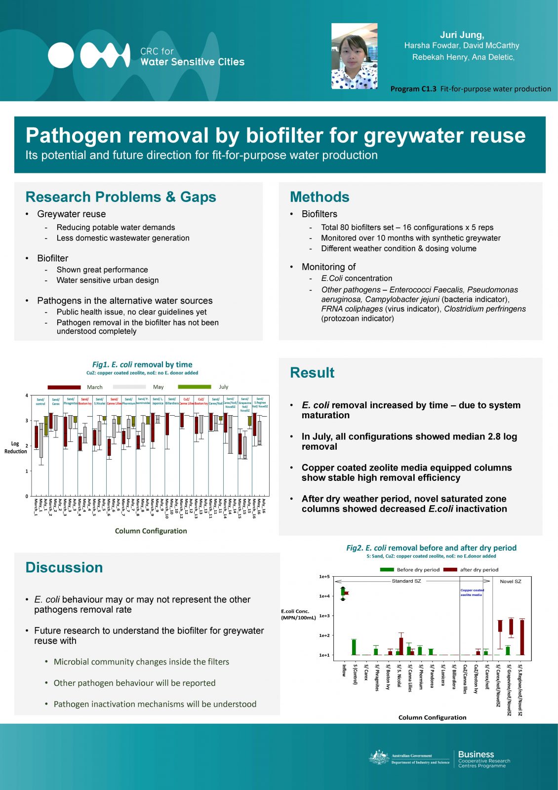 Pathogen removal by biofilter for greywater reuse - CRC for Water ...