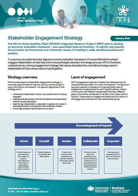 Fact Sheet: IRP2 — Stakeholder Engagement Strategy - CRC for Water ...
